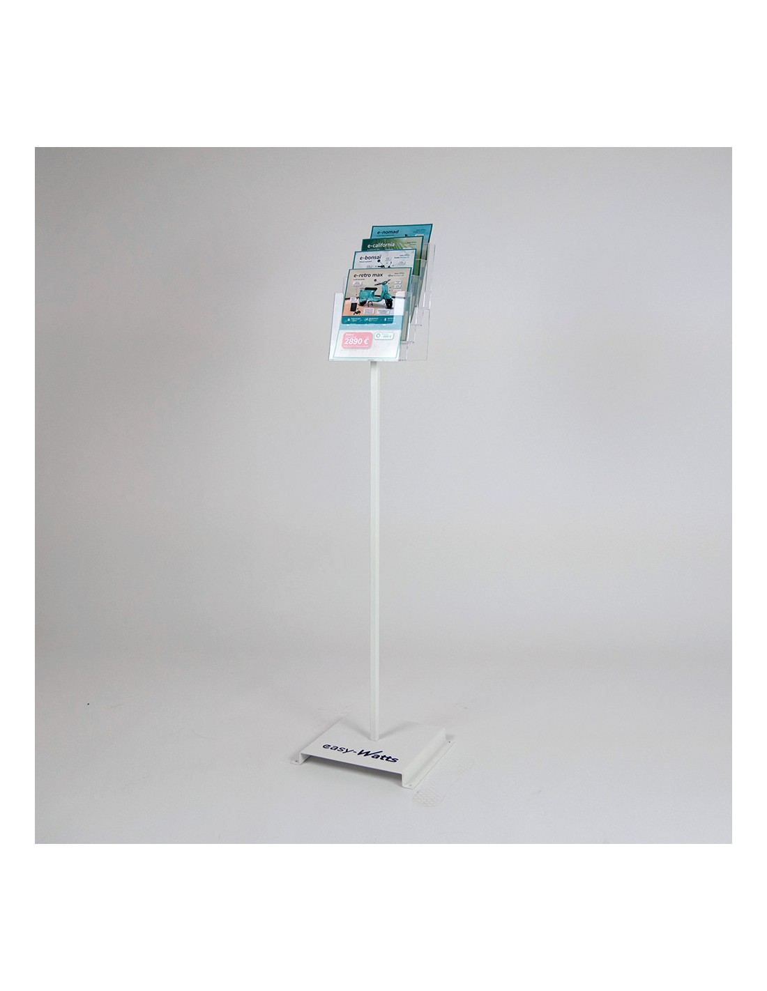 Présentoir sur pied 4 compartiments